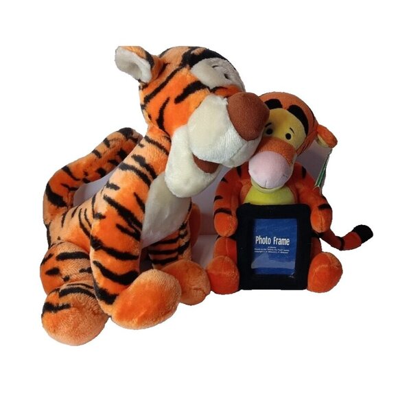 Disney | Accents | 2 Vintage Disney Tigger Plush Mouseketoys Photo ...